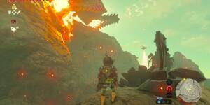 Vah Rudania, bestia divina del fuego - Zelda: Breath of the Wild